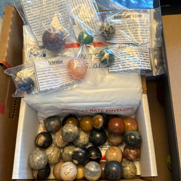 Other | 35 Natural Stone Marbles | Poshmark